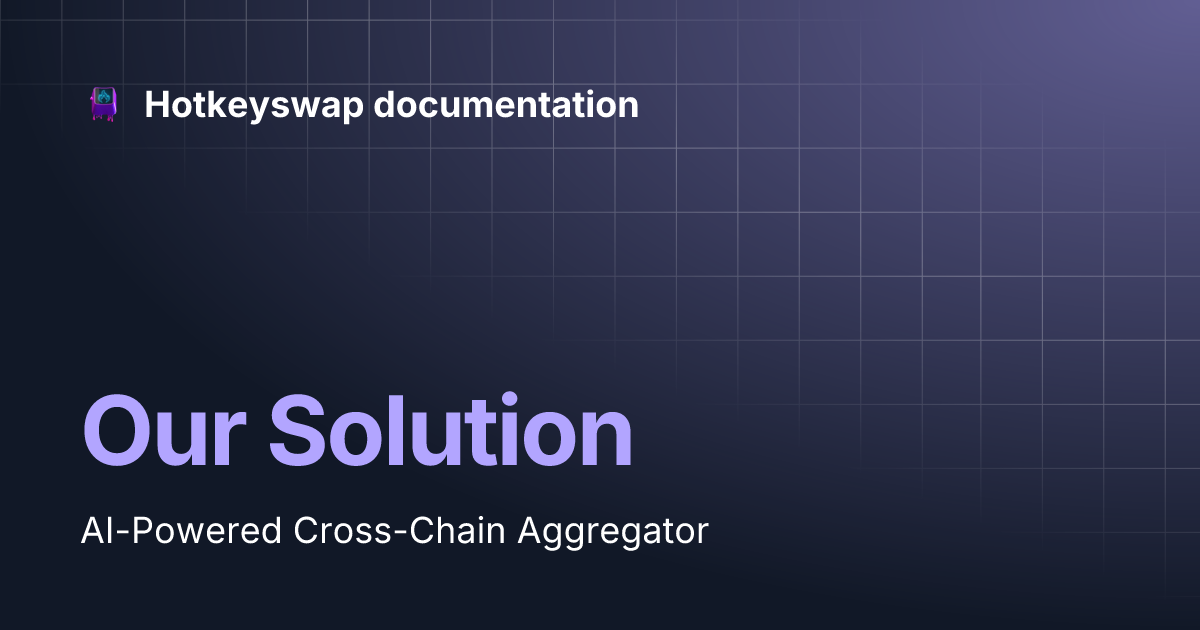 Our Solution | Hotkeyswap documentation